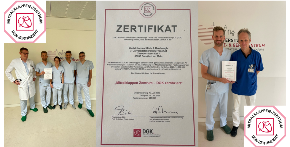 Erfolgreiche Re-Zertifizierung als DGK-Mitralklappenzentrum